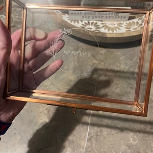 Personalized Glass Box, Engraved Image Box, 3.5x3.75, 4x6, 5x7, 8x10 ...