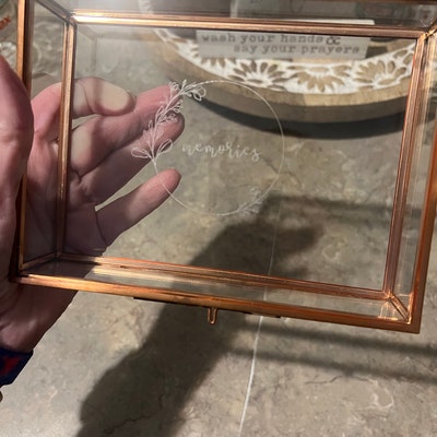 Personalized Photo Glass Box, Engraved Image Box, 4x6, 5x7, 8x10 Photo ...