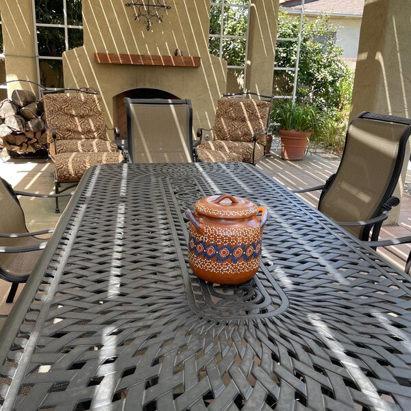 Gorgeous Mexican Barro Nativity With Gold Detailing. Large 14 Piece Set ...