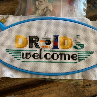 Droids Cross Stitch Pattern Welcome Cross Stitch Modern - Etsy