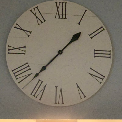 Large Wall Clock Farmhouse Living Room Decor Above Fireplace Decor ...