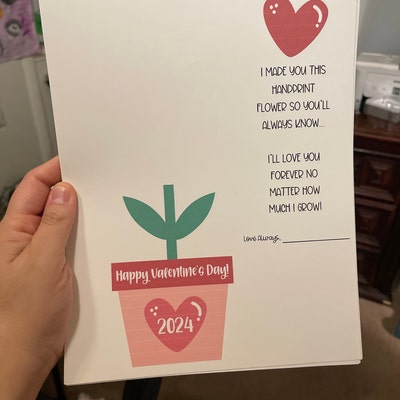 2024 Valentine's Day Handprint Craft Valentine Activities Printables ...