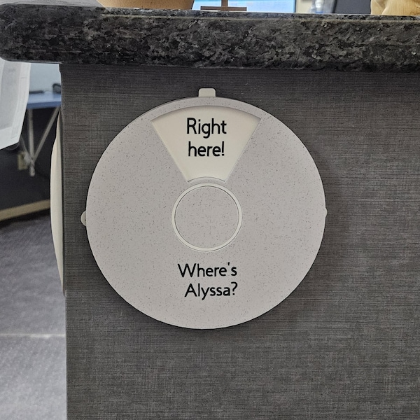 Custom Text Out-of-office Status Signs - Personalized Work Status ...