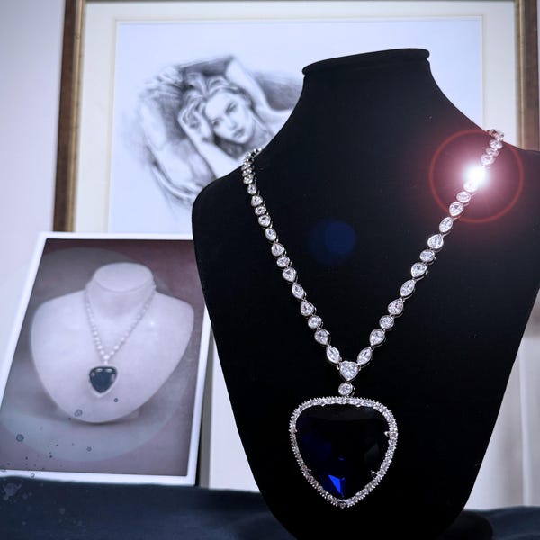 Rose's Necklace Worn During the Titanic Deck Stroll Amethyst and ...