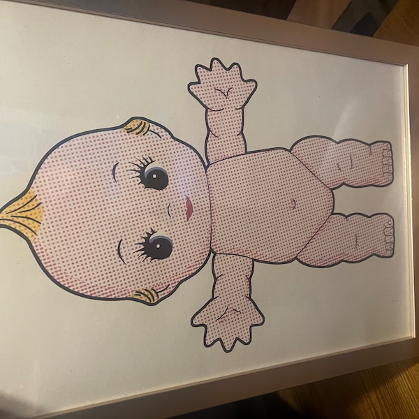 Kewpie Doll Art Poster - Pop Art Print - Pink Rubber Doll - Eclectic ...