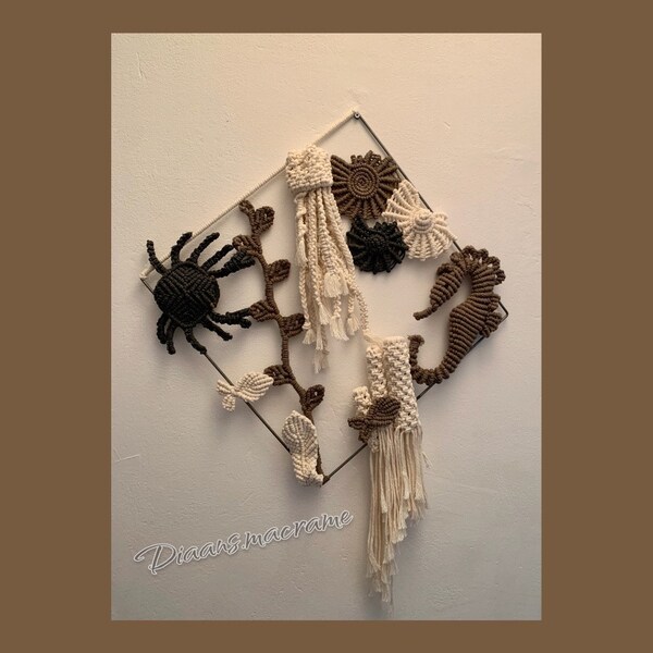 Macrame Pattern Seahorse Sculpture - DIY EBOOK Pattern Macrame Tutorial - Macrame Animal Pattern ...