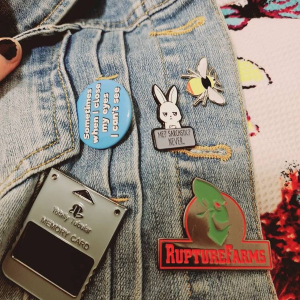 ODDWORLD: ABE'S ODDYSEE - Rupture Farms Logo Enamel Metal Pin Badge - Etsy