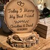Rustic Wedding Cake Topper, Best Friend Topper, Personalized Cake ...