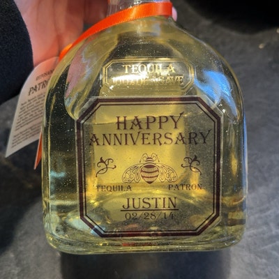 Custom Patron Label, Liquor Label, Graduation Bottle Labels, Grad Gift ...