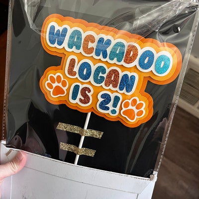Wackadoo Cake Topper - Etsy