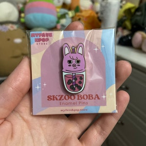 Stray Kids SKZOO BOBA Enamel Pin Kpop Merch Bag Accessories Skz Gift ...