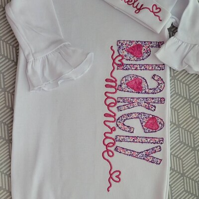 The mallory Cursive Satin Font With Heart Swashes - Etsy