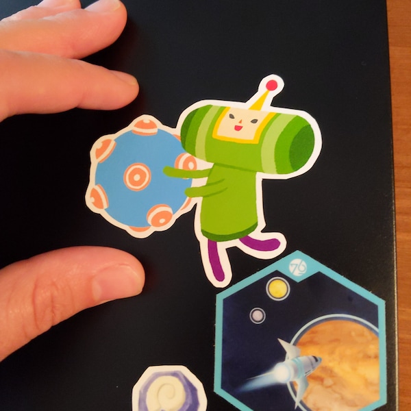 Katamari Damacy Inspired Hand Cut Stickers | Katamari Water Bottle ...