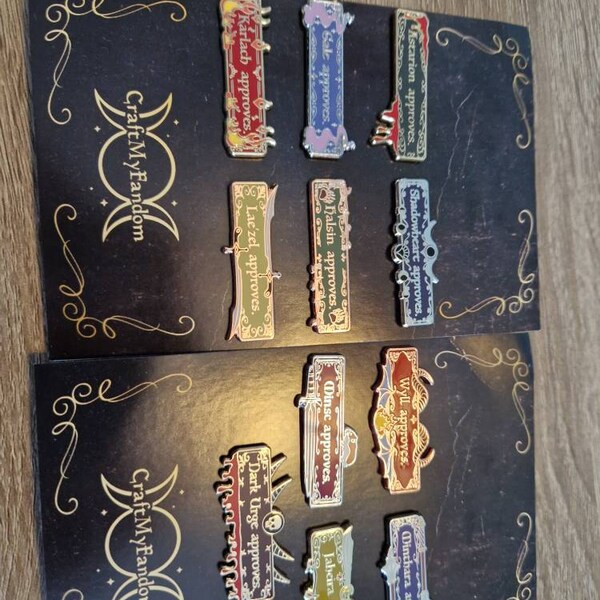 BG3 Companion Approval Badge Enamel Pins | Astarion, Karlach, Gale ...