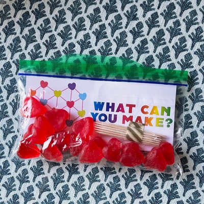 STEM Valentine's Day Activity Printable Bag Insert for Valentine Gummy ...