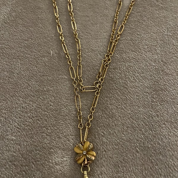 Vintage Gemstone Gold Filled Extender Chains, Watch Chain Extender ...