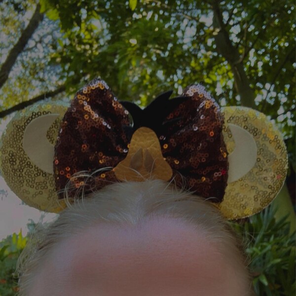 Large Daisy Duck Lavender Mouse Ears With Sequin Bow on Headband ...