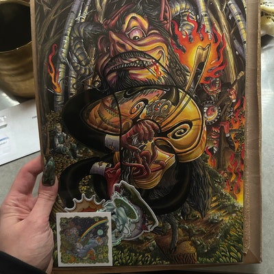 The Devil's Golden Fiddle print - Etsy