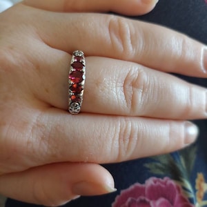 Ruby Ring/ Sterling Silver/ 20ct Big Huge Square Cut Simulated - Etsy