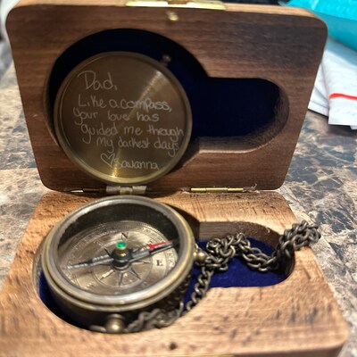 Personalized Compass, Engraved Compass, Custom Compass, Functional ...