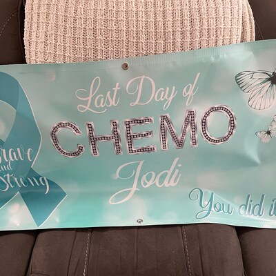 Last Day of Chemo Banner I Finished Chemo Banner Cancer Sucks Banner ...