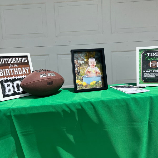 Chalk Football Sign Printables | Get Your GAME FACE ON | Digital ...