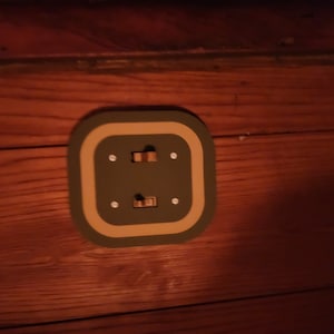 Retro Rounded Corner Light Double Switch Plate Cover - Etsy