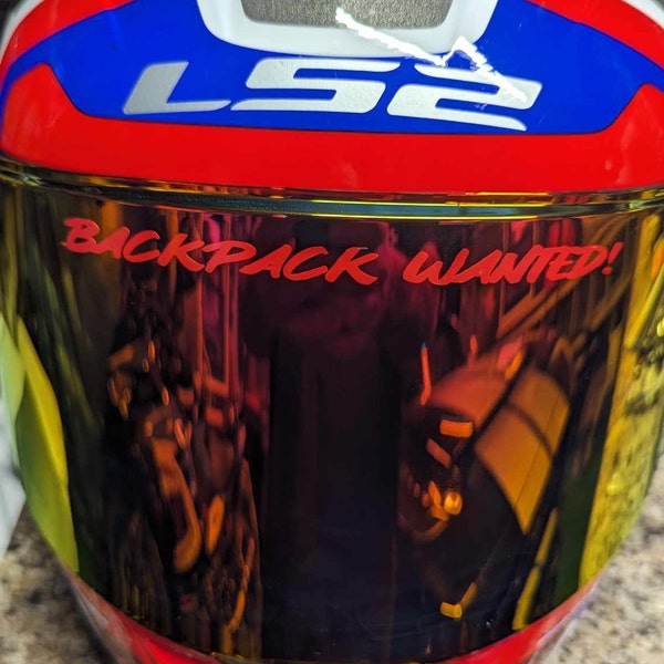 Custom Vinyl Decal for Motorcycle Helmet / Visor Strip / Racing Sticker ...