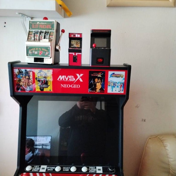 1/12 Scale Mini Arcade Cabinet, Miniature Dollhouse 80s 90s Mini Arcade ...