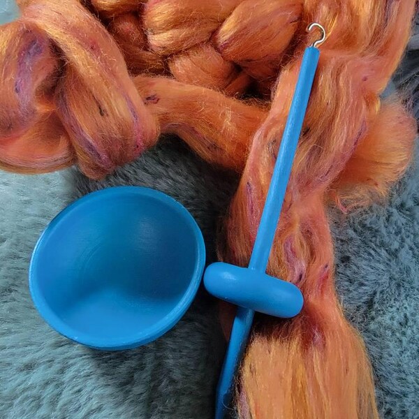 Emerald Dragon Sparkle Drop Spindle - Blue Green Gold Shifting Colors ...