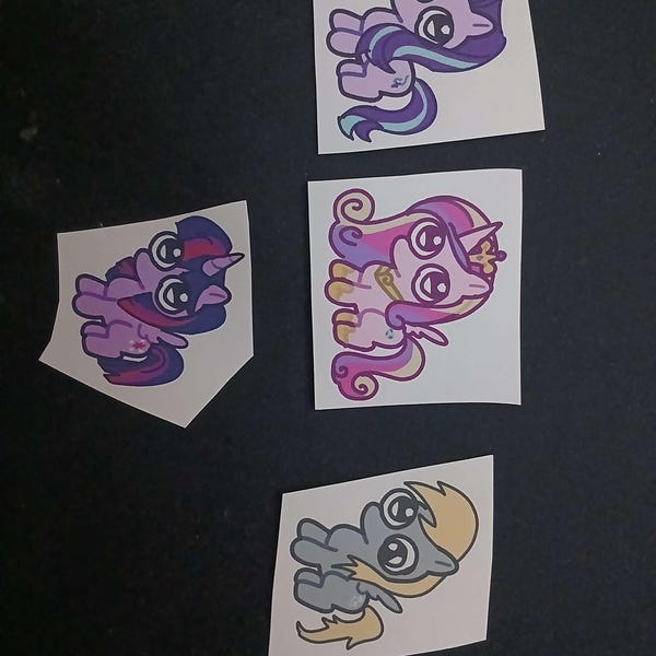 Mlp My Little Pony Scrimblo Stickers - Etsy