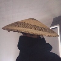 Spherical Cap Bamboo Hat Farmer Rice Hat Asian Hat Funny Party Hat Dia ...