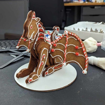 Gingerbread Dragon Recipe, Template & Instructions DIGITAL - Etsy