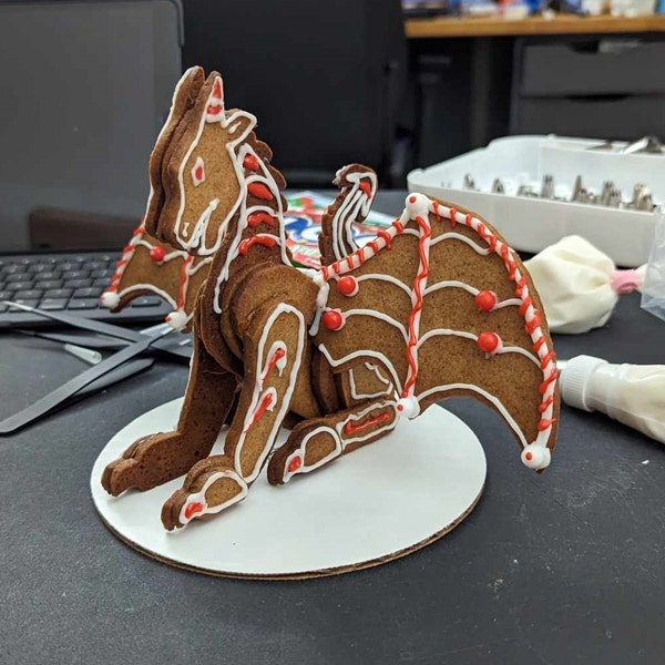 Gingerbread Dragon - Recipe, Template & Instructions [DIGITAL] - Etsy