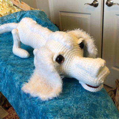 Amigurumi Crochet Pattern for Falkor Inspired Luck Dragon. Instruction ...