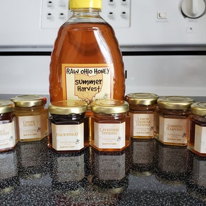 Honey Sampler 8 Varieties of Pure Raw Honey - Etsy