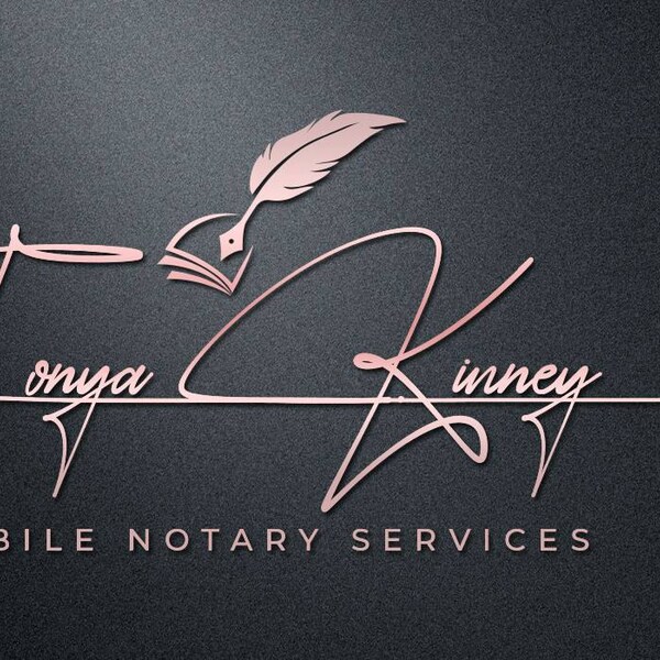 Notary Logo, Custom Logo Design, Notary Service Logo, Business Logo ...