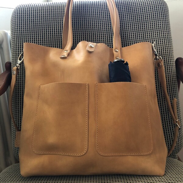 Leather Laptop Bag Women Camel Color, Laptop Bag for 13" Laptop, Large ...