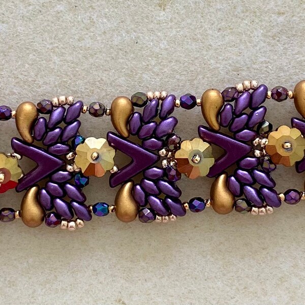 Marbles Necklace -beading Tutorial - Zoliduo Pearls Super Duo Drops - Beading Pattern - Beaded ...