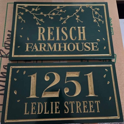 11 X 10 Mailbox House Number Sign, Mailbox Number, Realtor Closing Gift ...