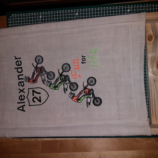Motocross Rider - Machine Embroidery Design. Dirt Bike Embroidery ...