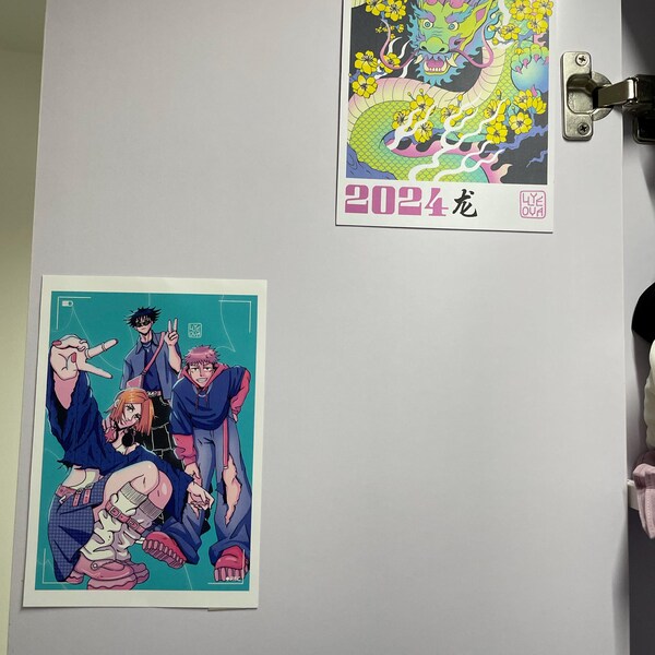 Anime Postcards | A5 | Illustration Poster, Aesthetic Anime Art Print ...