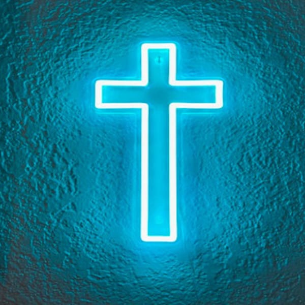 Cross Jesus Home Decoration Flex Silicone LED Neon Sign, Custom Led ...