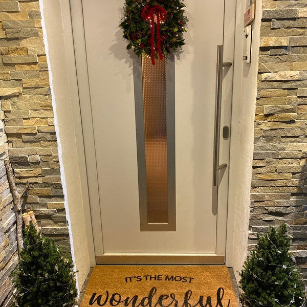 It's the Most Wonderful Time of the Year - Christmas Doormat - Holiday ...