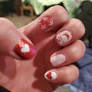 Raspberry Red Nail Wraps / Solid Color Nail Wraps | Etsy