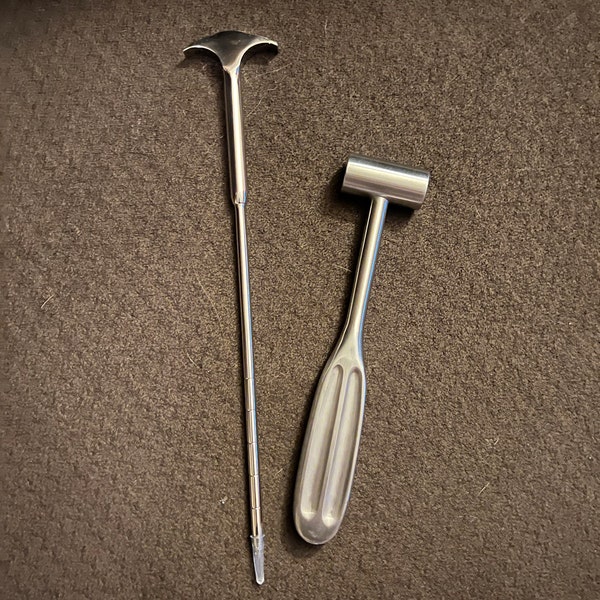 Lobotomy Orbitoclast & Hammer Surgical Medical Tools Shadowbox With ...