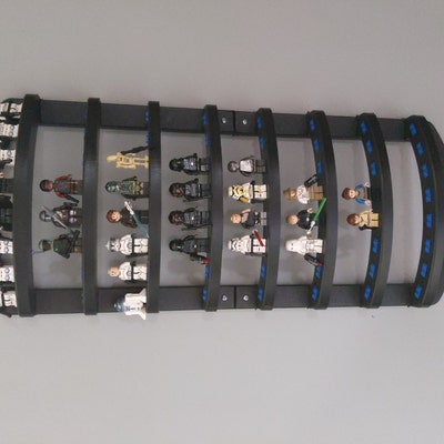 Round 3-tier Minifigure Display Stand Gray Poly Lumber Holds - Etsy