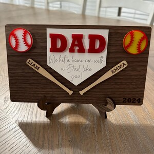 Baseball Themed Fathers Day Gift for Dad Sports Gift for Baseball Dad ...