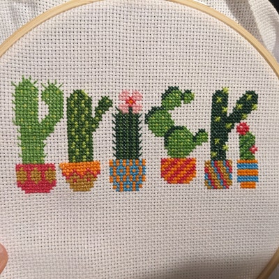 Cross Stitch Coaster, Clear Acrylic Coaster, 80mm Square - Etsy