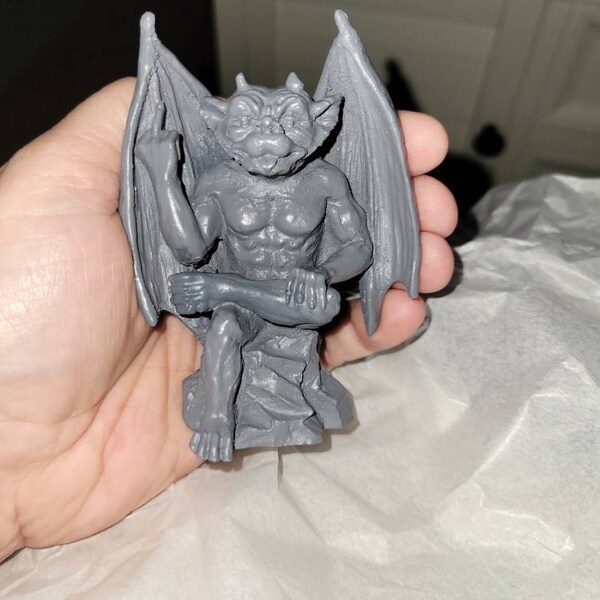 Rude Gargoyle---middle Finger Gargoyle - Etsy
